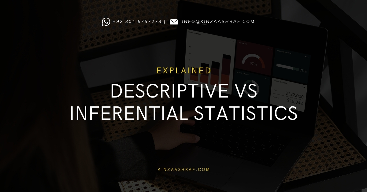 Descriptive vs Inferential Statistics Explained | Kinza Ashraf